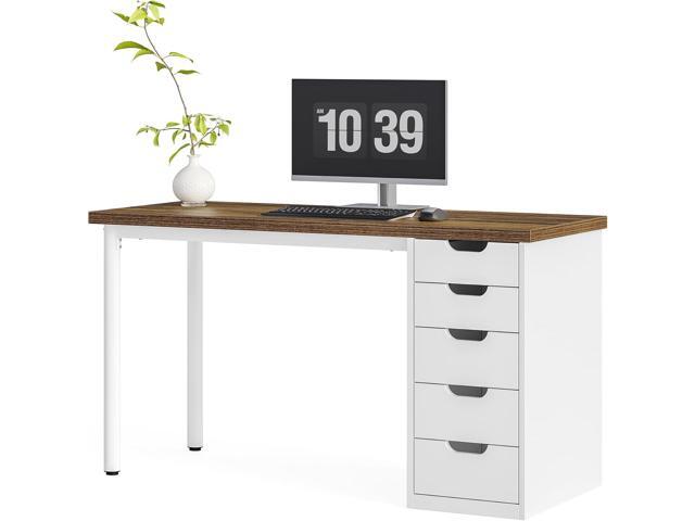 Click here for LITTLE TREE Computer Desk with 5 Drawers  47 Inch... prices