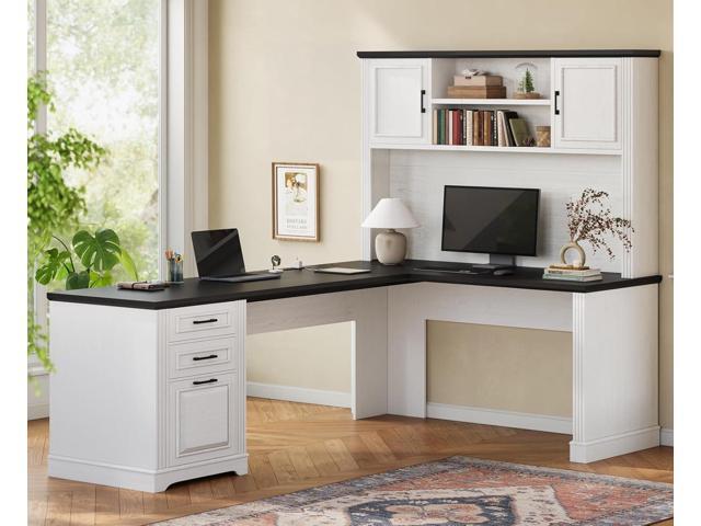 Click here for Itaar Farmhouse Executive L Shaped Desk  Home Offi... prices