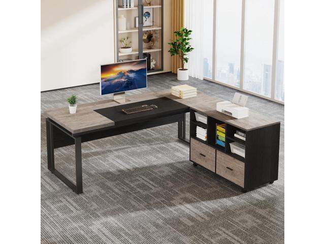 Click here for Tribesigns L-Shaped Executive Desk with Reversible... prices