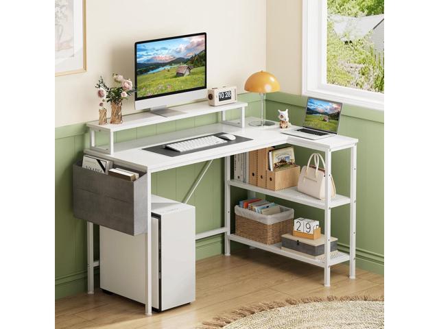 Click here for Flycity Reversible L Shaped Desk with Storage  Cor... prices