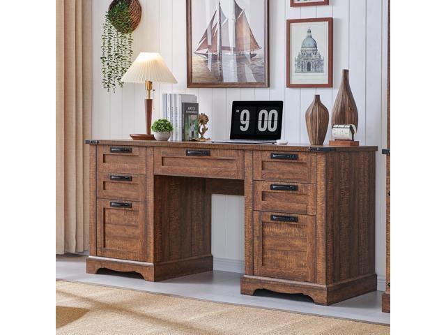 Click here for RedLemon 60 Farmhouse Executive Desk  Home Office... prices