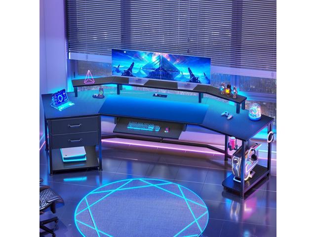 Click here for Itaar 79 Gaming Desk with 2 Fabric Drawers  Long C... prices