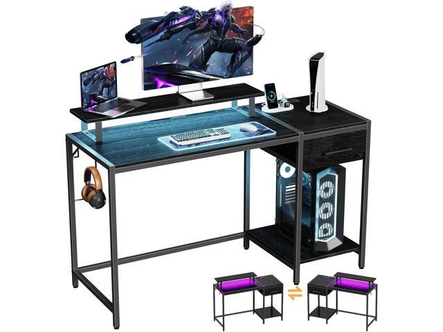 Click here for Lkeiyay Gaming Desk with LED Lights & Power Outlet... prices