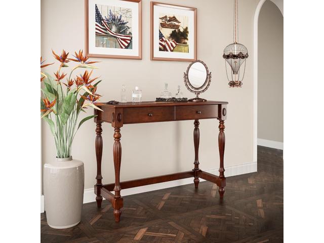 Click here for Solid Wood Computer Writing Desk with 2 Big Drawer... prices