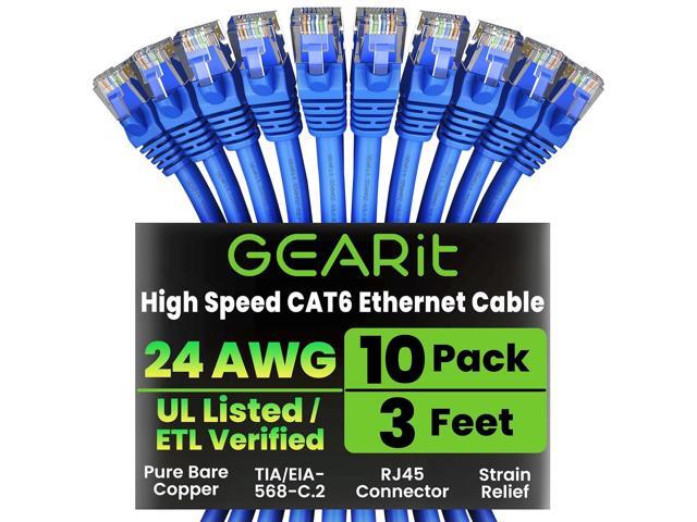 Click here for GEARit Cat 6 Ethernet Cable Pack - 10-Pack 3 ft Ca... prices