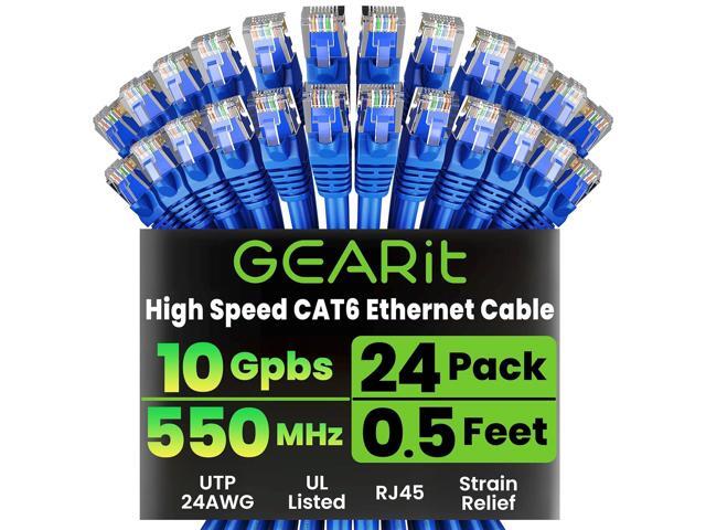 Click here for GEARit Cat 6 Ethernet Cable Pack - 24-Pack 0.5 ft... prices