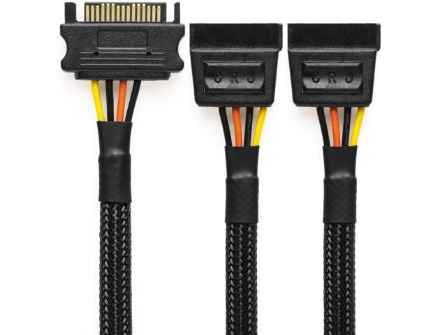 Click here for CRJ 15-Pin SATA Power Y Splitter Cable - 12-inch (... prices