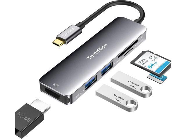 Click here for TechRise 5-in-1 USB C Hub Multiport Adapter with U... prices