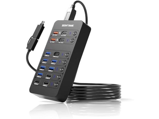 Click here for Powered USB Hub 14 Ports USB Data Hub Splitter wit... prices