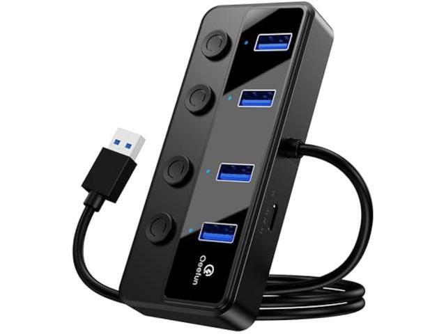 Click here for Qeefun 4-Port USB 3.0 Hub  Individual LED Power Sw... prices