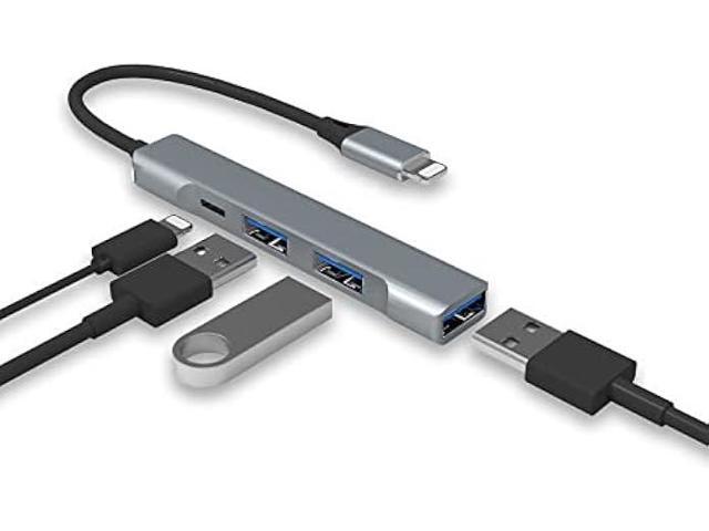 Click here for Lightning to USB Hub [Apple MFi Certified] 4-in-1... prices