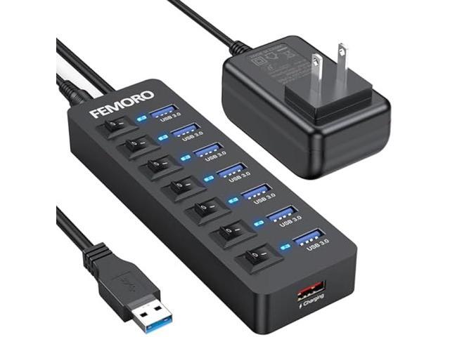 Click here for Powered USB Hub 3.0  5Gbps Data Transfer 7 Ports a... prices