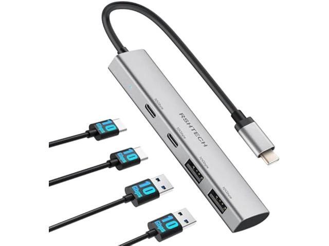 Click here for RSHTECH 4 Ports USB C 3.1/3.2 Gen 2 Hub 10Gbps wit... prices