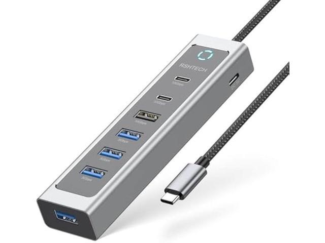 Click here for RSHTECH 7-Port USB C Hub Splitter 10Gbps with 3 US... prices
