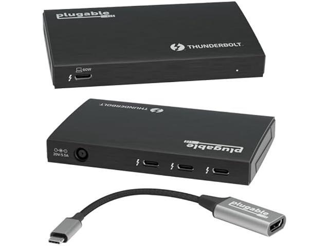 Click here for Plugable Thunderbolt 4 Hub 60W Laptop Charging 3X... prices