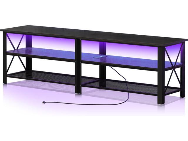 Click here for Clikuutory Modern Black 71 inch Metal TV Stand wit... prices