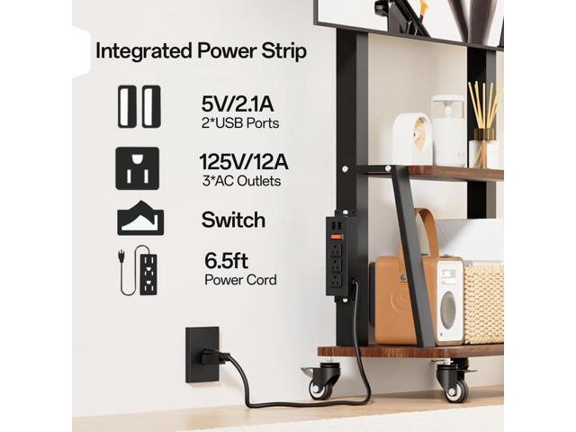 Click here for Rolling TV Stand with Power Outlet  Mobile TV Stan... prices