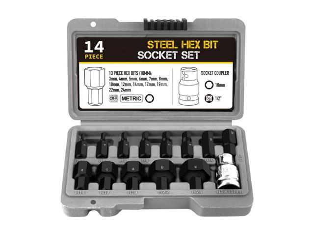 Click here for 3-24 Mm Socket Set Hex Bit Head For Ratchet Wrench... prices