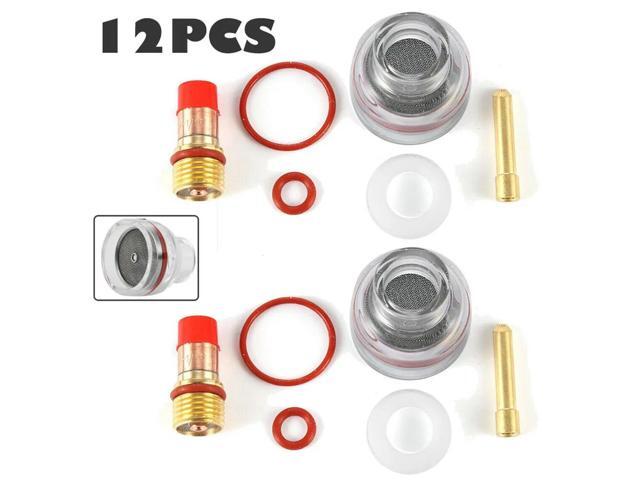 Click here for 12PC Gas Lens Collet Glass Cup For TIG-17/18/26 Ar... prices