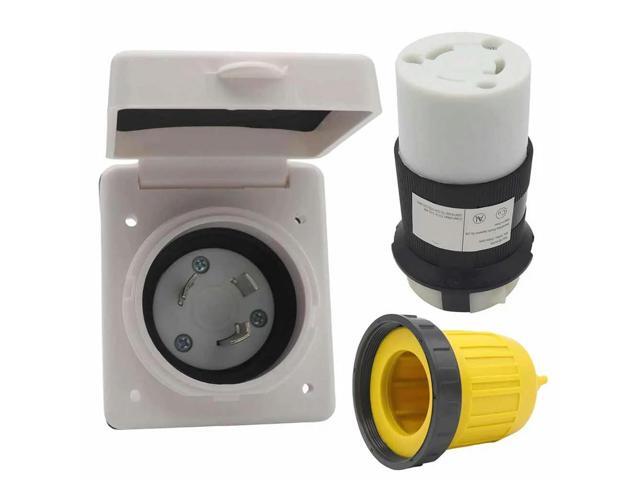 Click here for 30 Amp 125V Power Inlet - Female Rotation Locking... prices