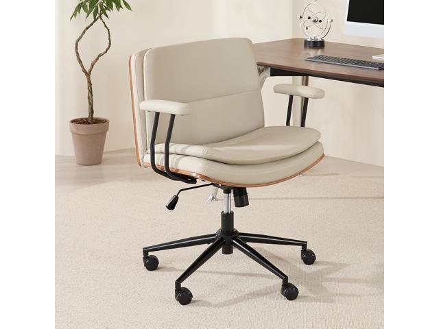 Click here for Criss Cross Chair with Armrests & Wheels  PU Leath... prices