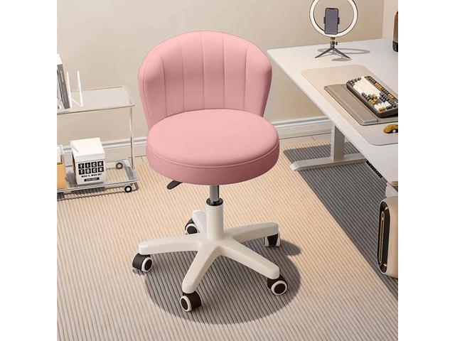 Click here for Small Desk Chair Round Rolling Chair with Back PU... prices