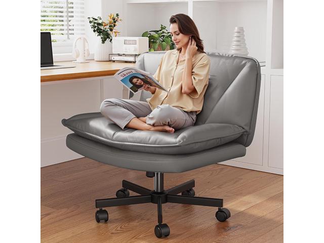 Click here for Armless Criss Cross Chair with Wheels  Leather Cro... prices