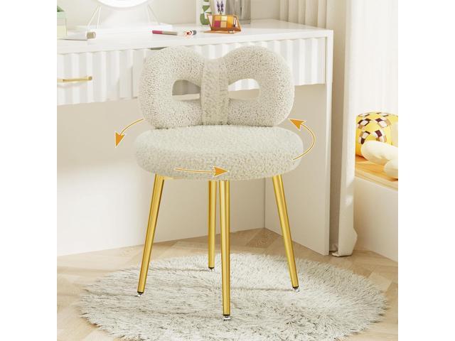 Click here for ROOMTEC Swivel Vanity Chair with Back  Upholstered... prices