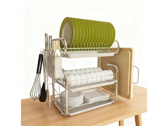 Click here for 3 Tiers Dish Drainer Large Kitchen Dish Shelf Kitc... prices