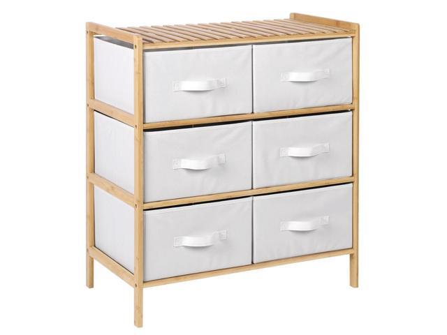 Click here for Bamboo Tidy Box Pull Out Quilt Shelf with 6 Basket... prices