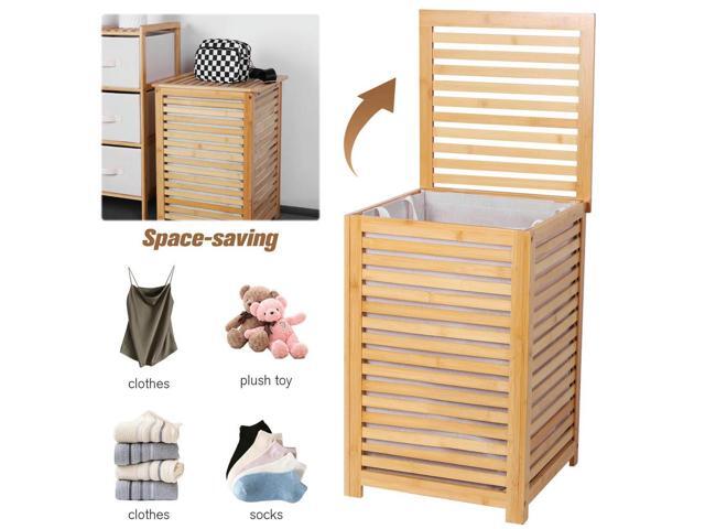 Click here for Bamboo Laundry Hamper with Removable Liner Bag Bam... prices