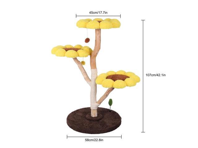 Click here for Sunflower Cat Tree with Scratching Post Cat Climbi... prices