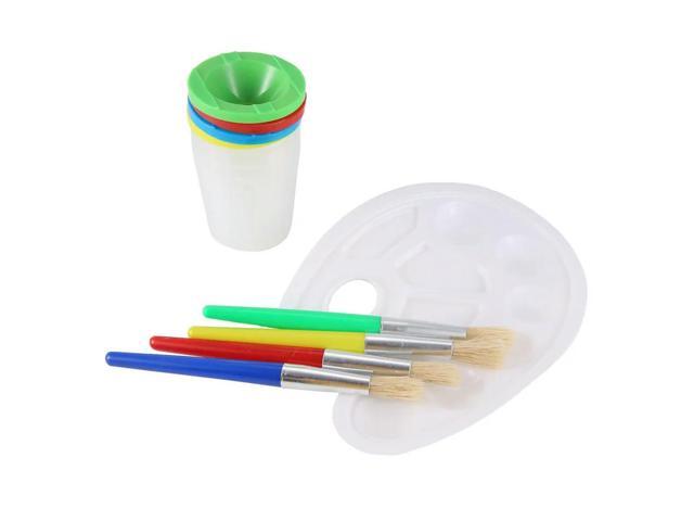 Click here for 9 Pcs No Spill Paint Cups Set With Paint Brushes A... prices