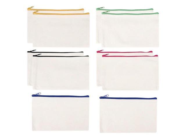 Click here for 10Pcs Canvas Makeup Bags Canvas Zipper Pouch Bags... prices