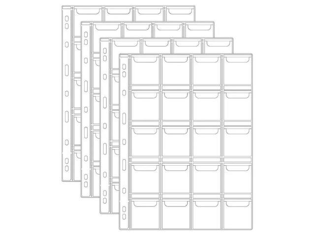 Click here for Clear PVC Coin Binder Insert Sleeves(4 Sheets)  20... prices