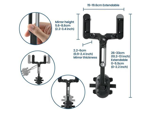 Click here for Rear View Mirror Phone Holder for Car  360° Rotata... prices