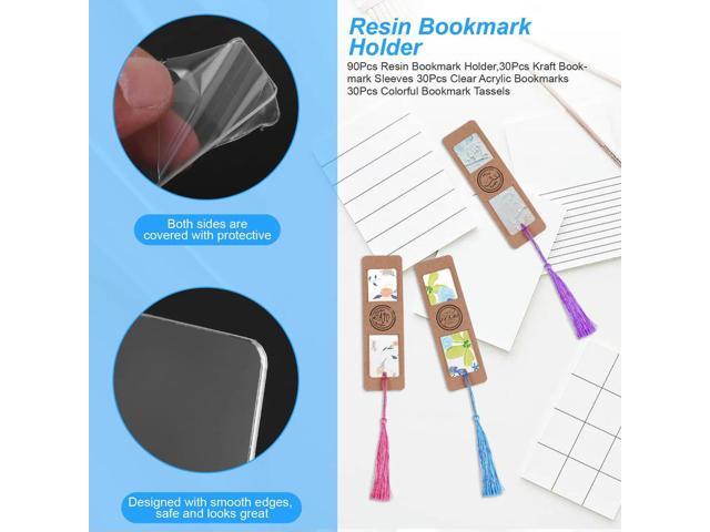 Click here for 90Pcs Resin Bookmark Holder 30Pcs Kraft Bookmark S... prices
