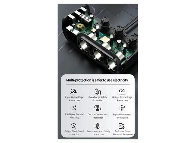 Click here for Car Charger Socket Splitter 3 Type-C PD 36W 3 USB... prices