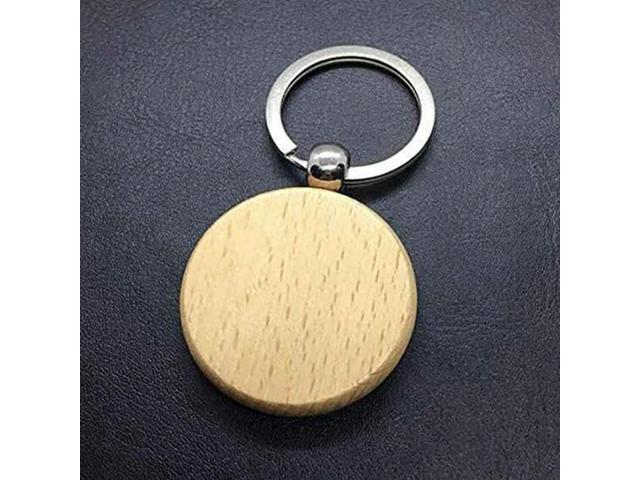 Click here for 50Pcs Blank Round Wooden Key Chain Diy Wood Keycha... prices