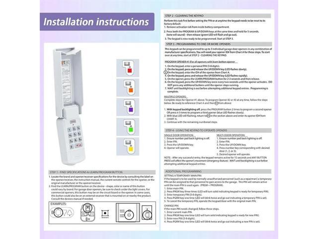 Click here for GUK-R Universal Garage Door Opener Keypad  Compati... prices
