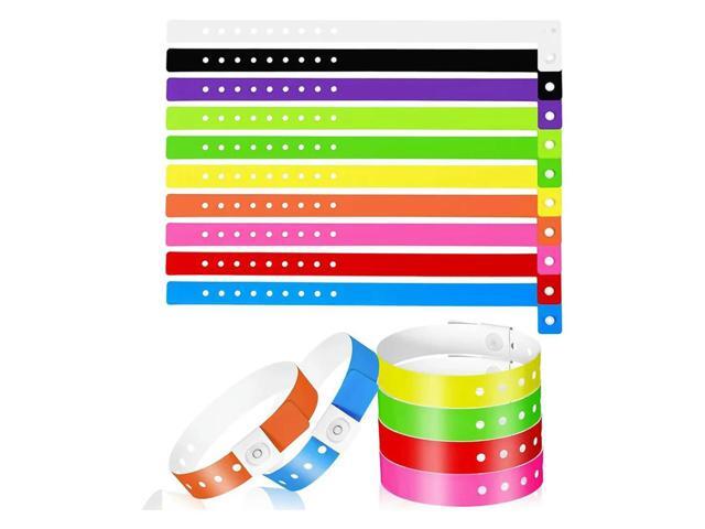 Click here for Neon Plastic Wristbands For Events  60 Pcs Vinyl W... prices