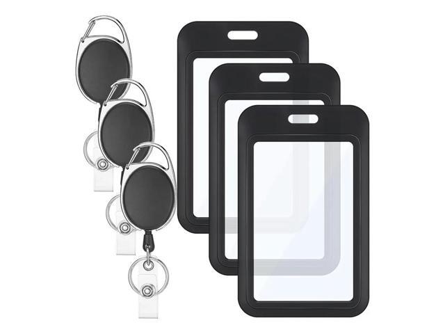 Click here for Retractable ID Card Holder With 3 Pack ID Badge Ho... prices