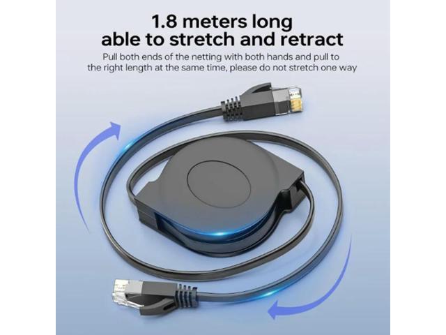 Click here for 1.8m CAT6 Retractable Ethernet Cable - High-Speed... prices