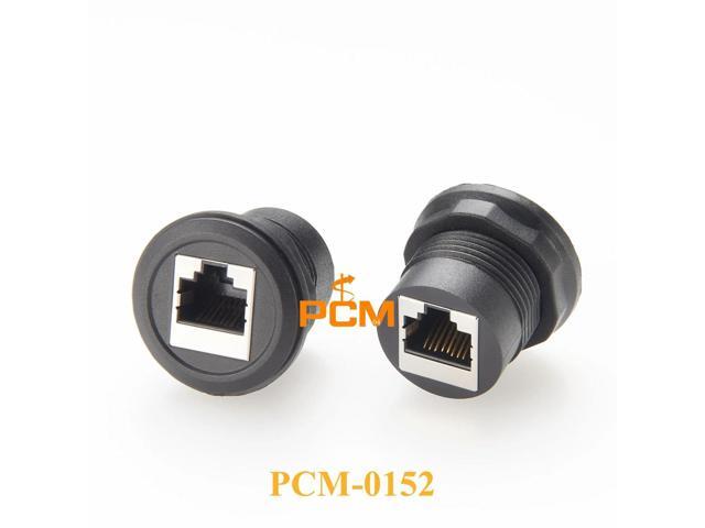 Click here for Round Panel Mount RJ45 Coupler Ethernet CAT5e Fema... prices