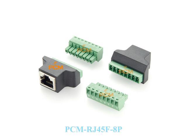 Click here for rj45 to screw terminal Block 8p connector ethernet... prices