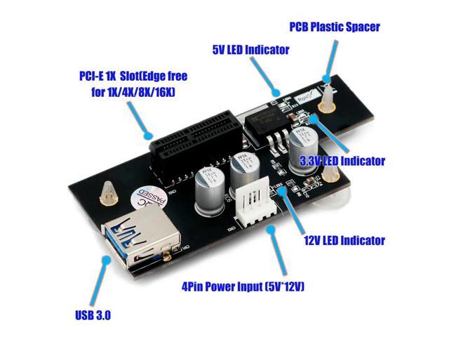 Click here for PCI e to PCIe Riser Card Extender PCI-e 1X to 1X P... prices