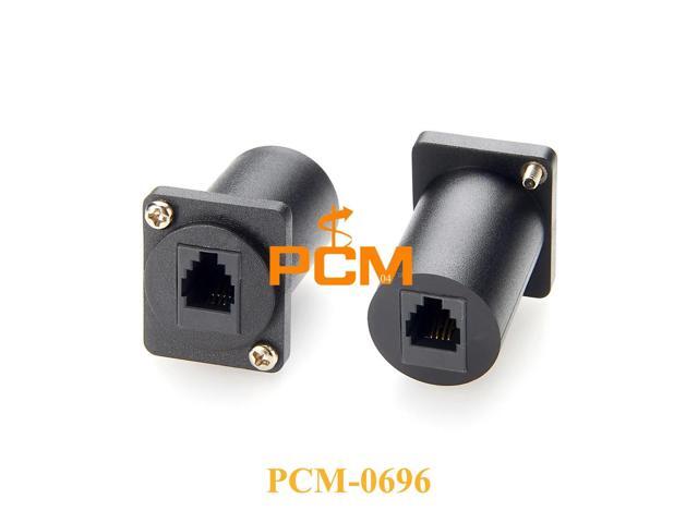 Click here for RJ11/RJ9 4P4C Panel Mount Feed-Through Connector C... prices