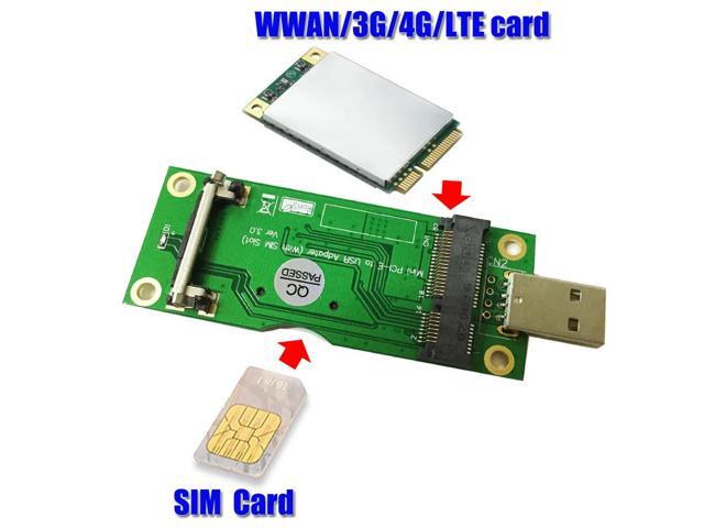Click here for Mini PCI-E to USB Adapter With SIM card Slot for W... prices