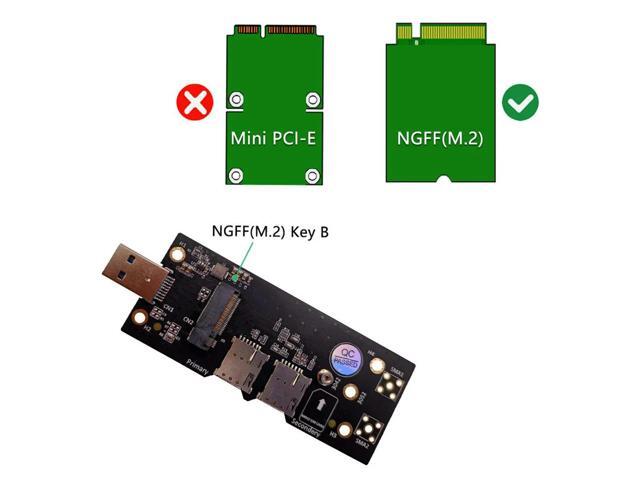 Click here for USB 3.0 to M.2 Key B Adapter Riser Board with Dual... prices
