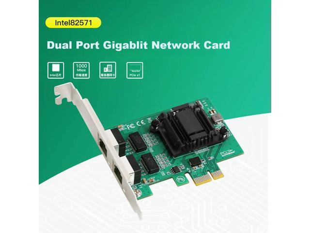 Click here for Dual Port 10M/100M/1000Mbps PCI-E To RJ45 Network... prices